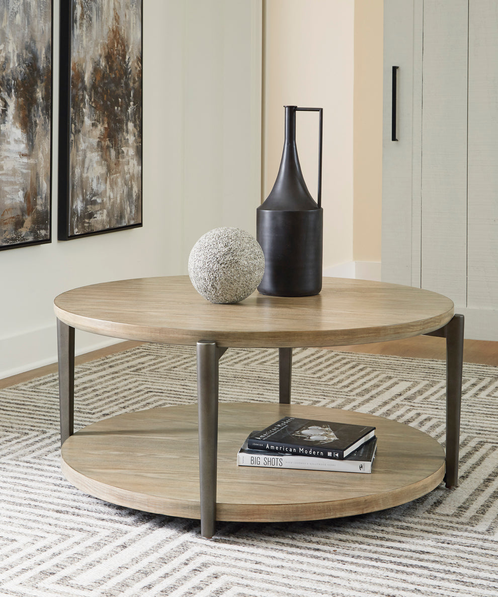 Dyonton Round Cocktail Table – Ashley Furniture Homestore Philippines